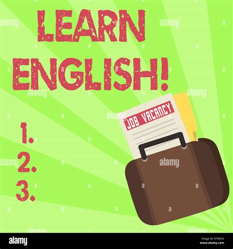 Handwriting Text Learn English Concept Meaning Study Another Language