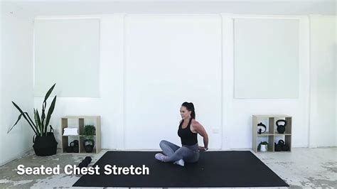 Seated Chest Stretch Youtube