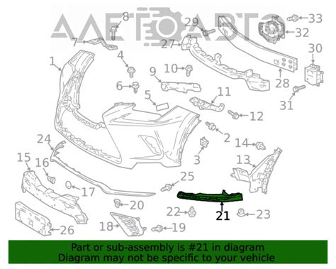 Губа переднего бампера правая Lexus NX300 18-21 F-sport 52447-78020 ...