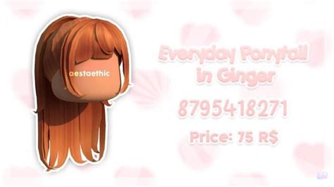 Pin By Addisonmontgomery On Roblox Codes In 2023 Roblox Brown Hair Roblox Id Ginger Hair