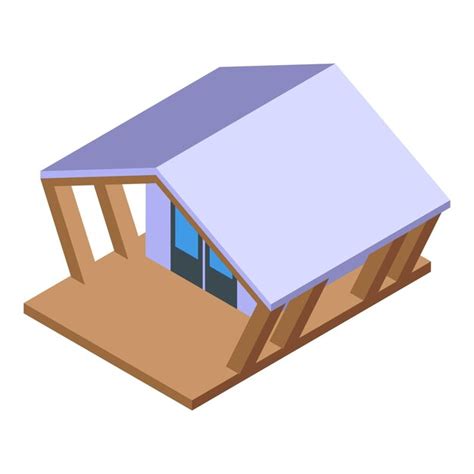 Premium Vector Glamping House Icon Isometric Vector Forest Tent Adventure Camping