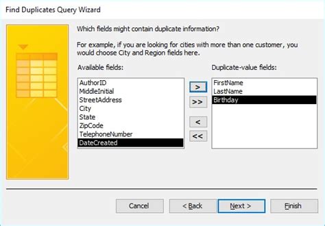 MS Access查找重复项 w3cbabe