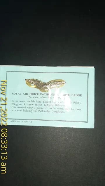 Ww2 Raf Pathfinder Force Badge Regimental Pin Badges £8 00 Picclick Uk