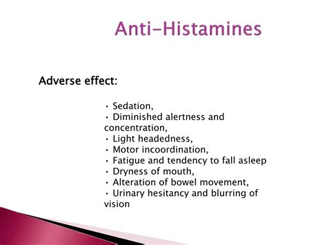 Histamine And Antihistamine Drugs Pptx