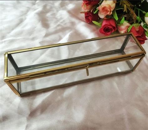 Rectangle Metal Glass Scroll Box Size Dimension 9x2x2 Inch At ₹ 190