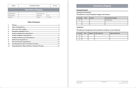 Dependency Mapping Template Itsm Docs Itsm Documents And Templates