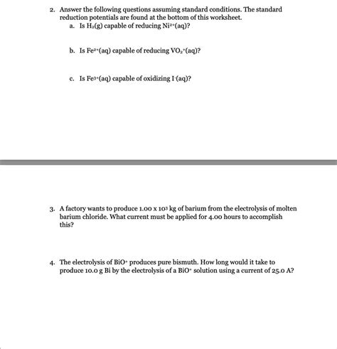 General Chemistry Ii Practice Questions With Key Etsy