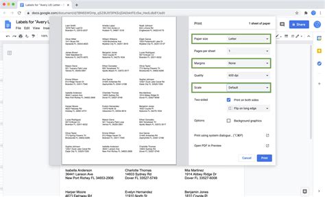 How To Print Labels On MacOS