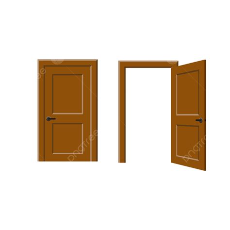 열리고 닫힌 문 하얀 배경 방법 Png 일러스트 및 벡터 에 대한 무료 다운로드 Pngtree