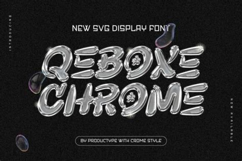 Qebox Chrome Font Free Font
