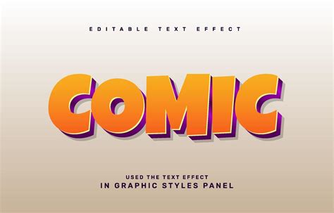 Comic Editable Text Effect Template 7697225 Vector Art At Vecteezy