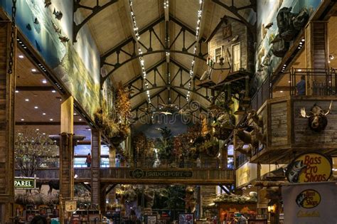Interior Of Bass Pro Shops A Chain Known For Outdoor Hunting And