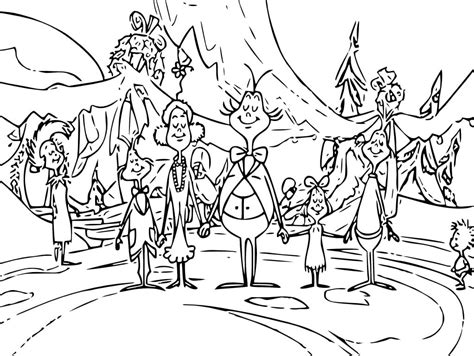 Whoville Characters Coloring Pages Printable