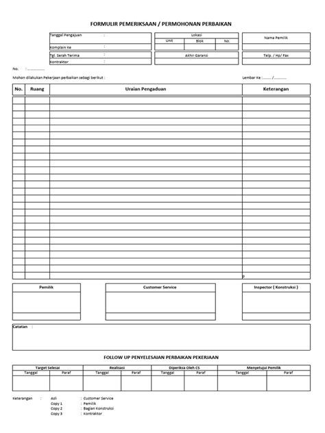 Form Komplain Pdf
