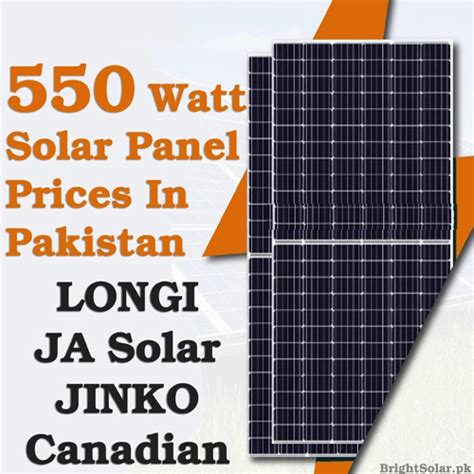 550 Watt Solar Panel Price In Pakistan 2025 Updated