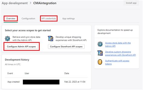 how to add the shopify application canvas docs📖