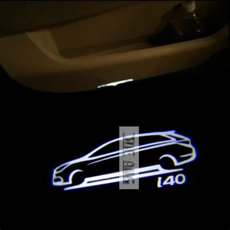 Led 자동차 도어 라이트 환영 조명 프로젝터 고스트 섀도우 라이트 분위기 조명 2011 2020 현대 I40 용 2