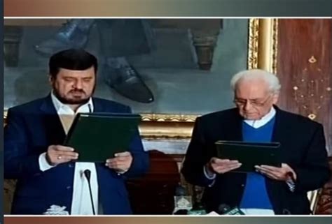 Mohammad Azam Khan Takes Oath As Caretaker Chief Minister Kp