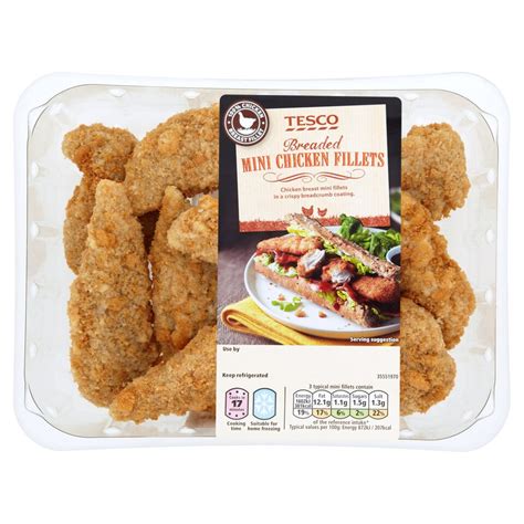 Tesco Breaded Chicken Mini Fillets 457g Tesco Groceries