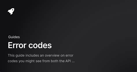 Error Codes Shuttleai
