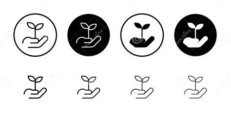 Environment Icon Outline Vector For Web Ui Stock Illustration