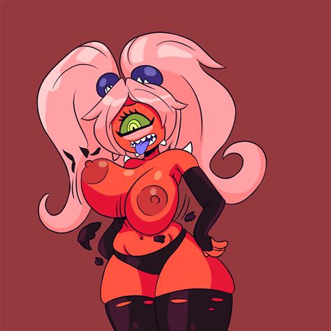 Rule 34 Big Ass Big Breasts Blue Tongue Cacodemon Cacodemon Doom Cookie Demon Robotjoe