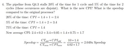 co and architecture coa pipelining calculating cpi