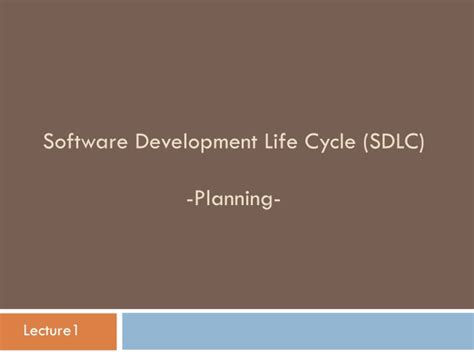 PPT Software Development Life Cycle SDLC Planning PowerPoint Presentation ID 9483520