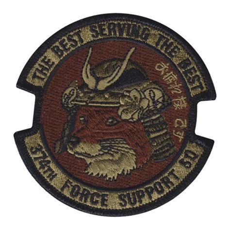 374 Fss Samurai Fox Ocp Patch 374th Force Support Squadron Patches