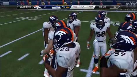 Madden Nfl 16 Seattle Seahawks At Denver Broncos Gameplay X360 Hd