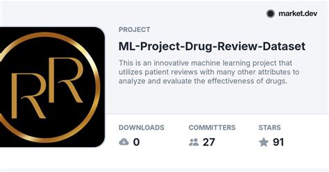Ml Project Drug Review Dataset Ecosystem Directory Marketdev