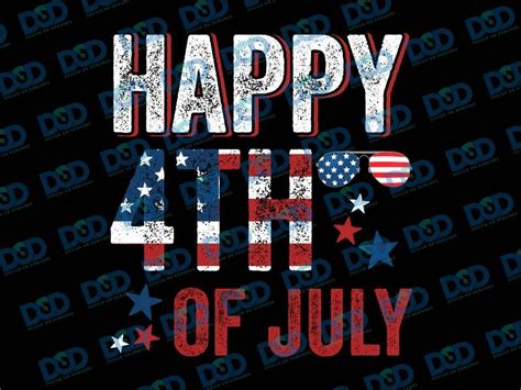 Happy 4th Of July Png Independence Day All American Red White Blue