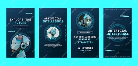 Premium Vector Gradient Artificial Intelligence Instagram Stories