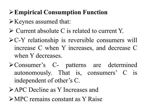 Theory Of Consumption Pptx