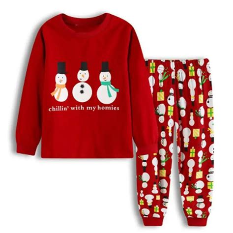 Pijamas De Navidad Para Bebés Niños Y Niñas Traje De Reno Papá Noel