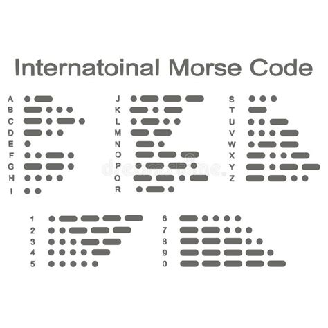 Morse Code Decoder Chart Stock Vector Illustration Of Education 62459640
