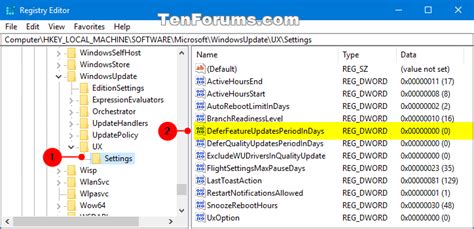 Windows Update Defer Feature And Quality Updates In Windows Tutorials