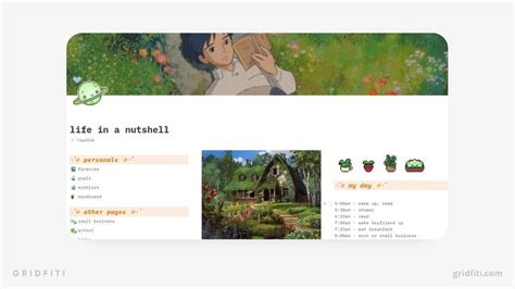 12 Beautiful Notion Anime Templates Studio Ghibli More Gridfiti