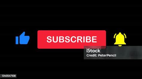 버튼을 구독합니다 좋아요 및 싫어하는 아이콘 벨 알림 아이콘입니다 검은 화면 배경 벡터 스톡 일러스트레이션 검은색에 대한 스톡 벡터 아트 및 기타 이미지 Istock