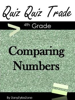 Quiz Quiz Trade Comparing Numbers By The Behavior Boss TPT