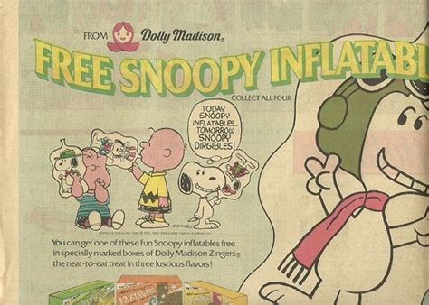Promotion For Free Snoopy Inflatables Dolly Madison Zingers Butternut