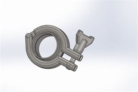 Triclamp Stl Step Iges Solidworks Other 3d Cad Model Grabcad