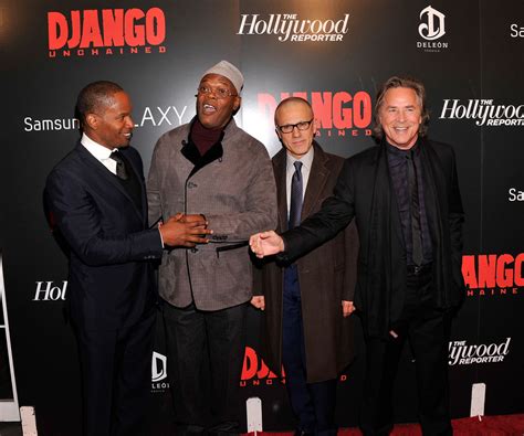 Django Unchained Ny Premiere Jamie Foxx Samuel L Jackson Christoph