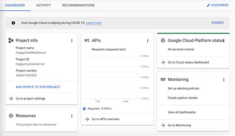 Hosting A Simple Web Server With Google Cloud Happy Snail Programming