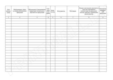 Купить журнал входного контроля продукции в Минске, образец и цены на ...
