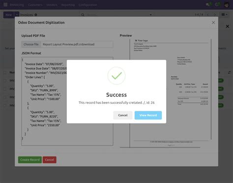User Guide For Odoo Ai Ocr Document Digitization Invoice