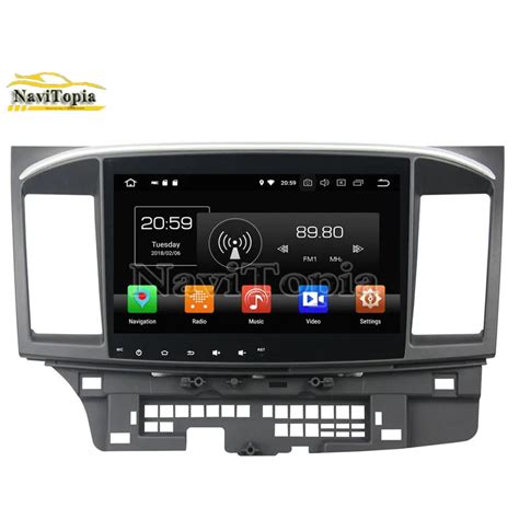 NAVITOPIA Inch HD Octa Core G G Android Car Multimedia Player For Mitsubishi Lancer