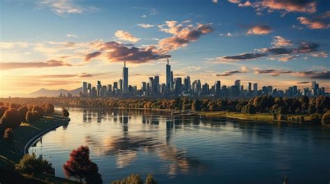 Premium Ai Image Beautiful Landscape City