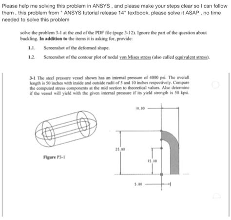 Solved Please Help Me Solving This Problem In Ansys And