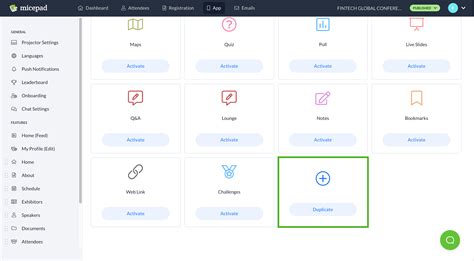 Access And Customize App Features Micepad